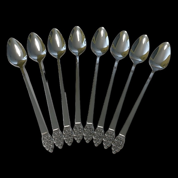 Oneida | Kitchen | Vintage Oneidacraft Deluxe Stainless Ice Tea Spoon ...